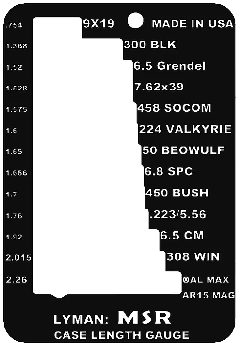 LYMAN CASE TRIM GAUGE MSR Hülsenlehre f. HÜLSENLÄNGENMAß | 280882